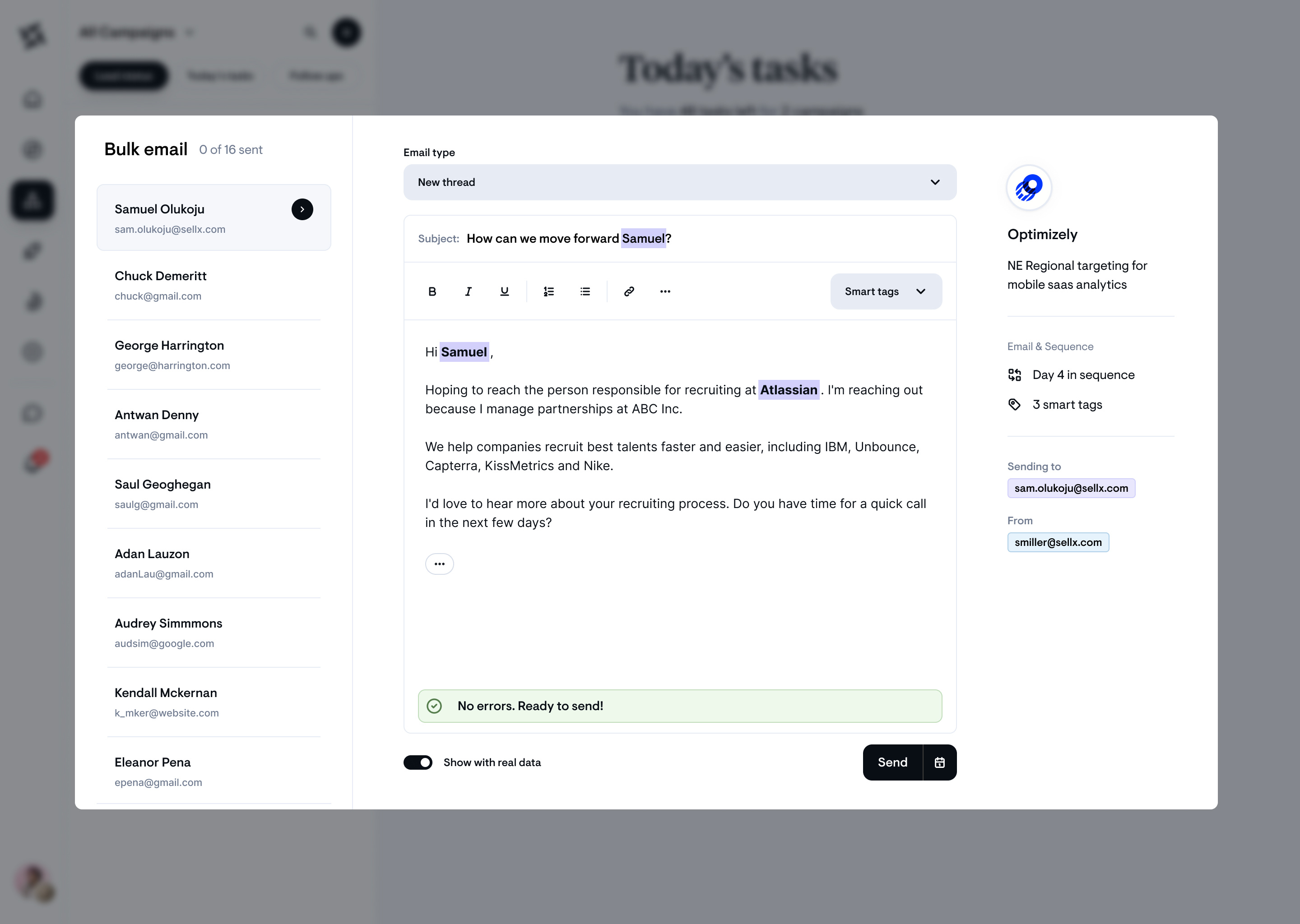 Smart Emailer Powered by Open AI by Matt Lippl on Dribbble