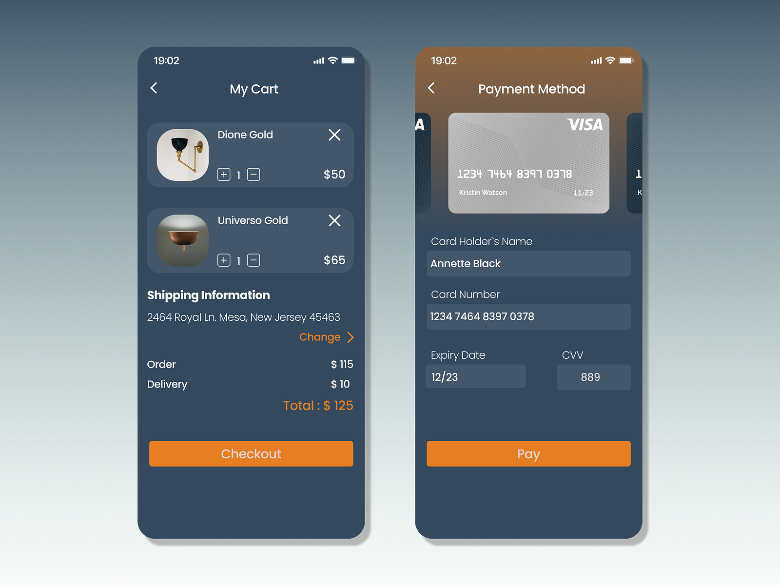 Daily UI 002 - Checkout by Gülçin on Dribbble