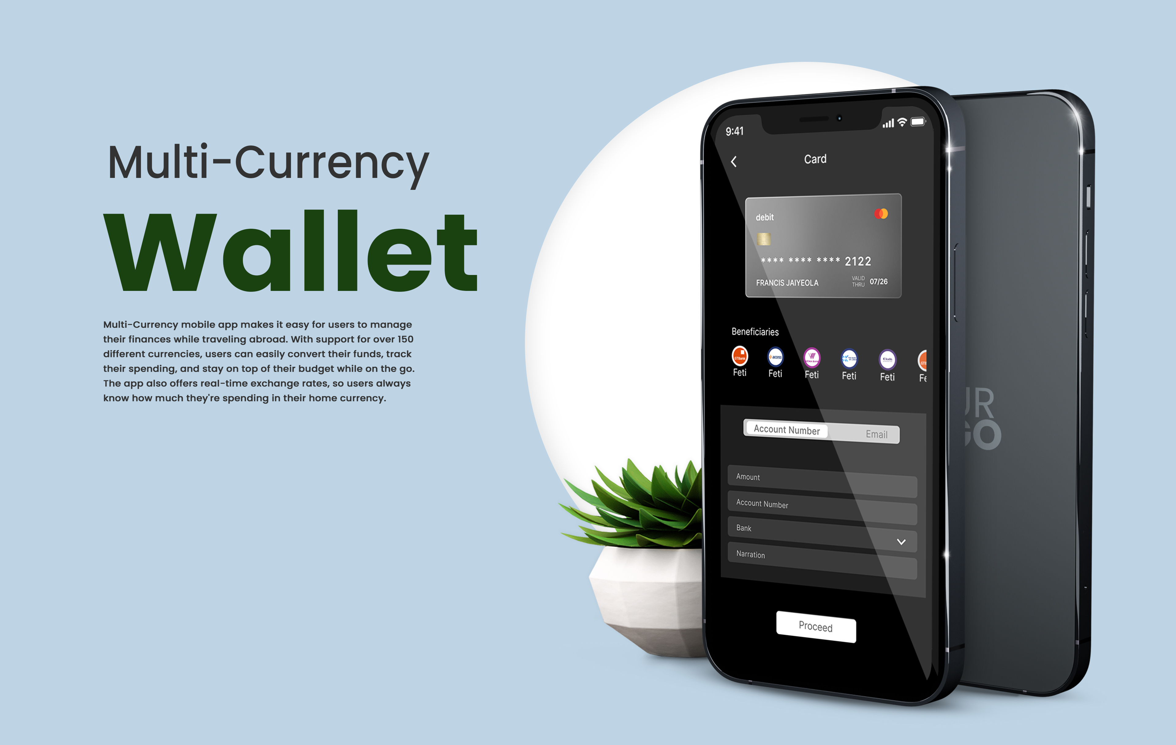 Multi-Currency Wallet Mobile App by Debs Utomi on Dribbble