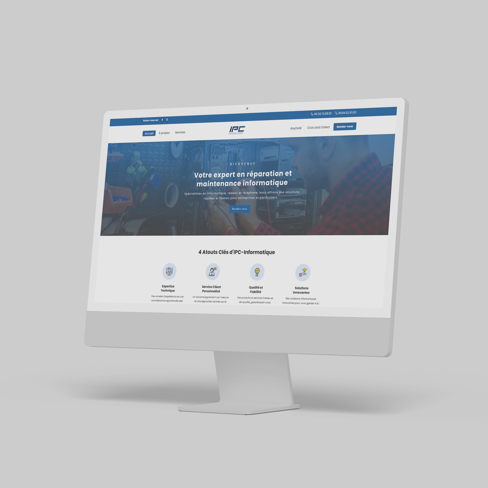 IPC-Informatique - Web Developpement E-Commerce UX/UI by 2MWeb on Dribbble