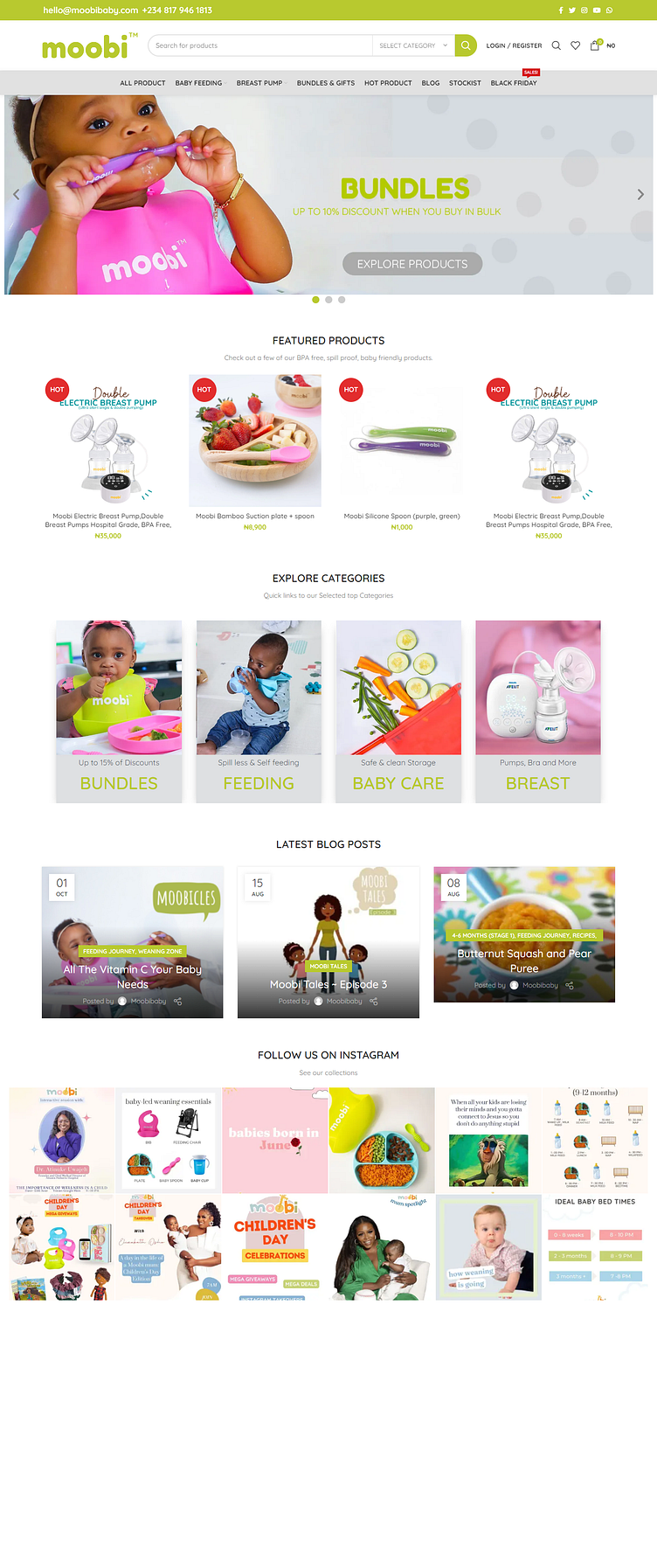 A Baby Product Website by Victor Ironali on Dribbble