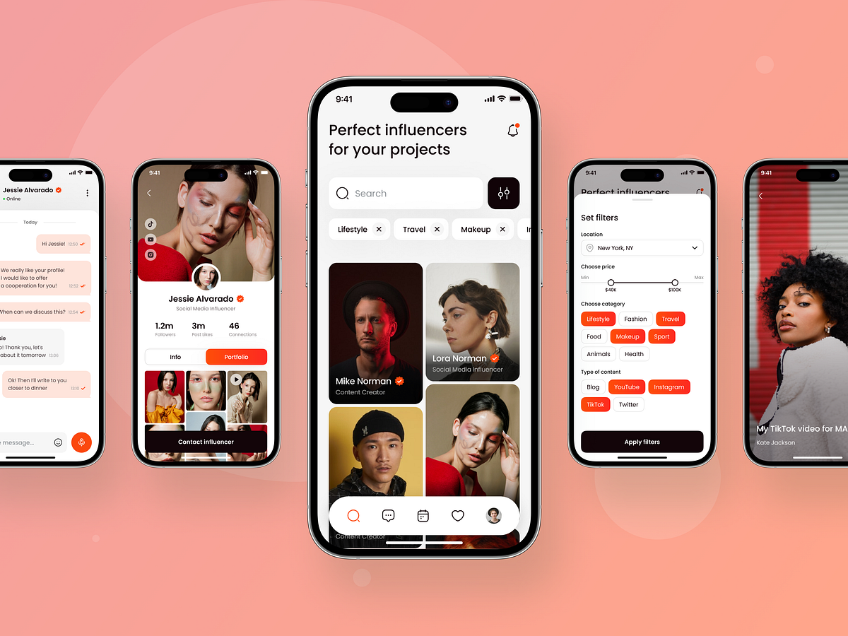 Influencer Mobile App Animation By Ronas It Ui Ux Team On Dribbble