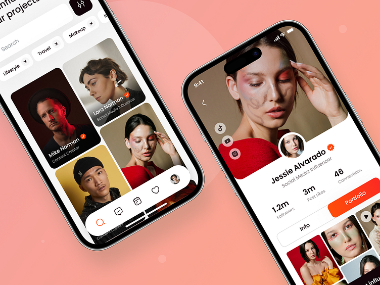 Influencer Mobile App by Ronas IT | UI/UX Team on Dribbble
