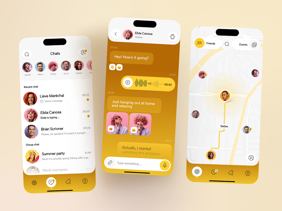 Local Chat Mobile App by Nixtio on Dribbble