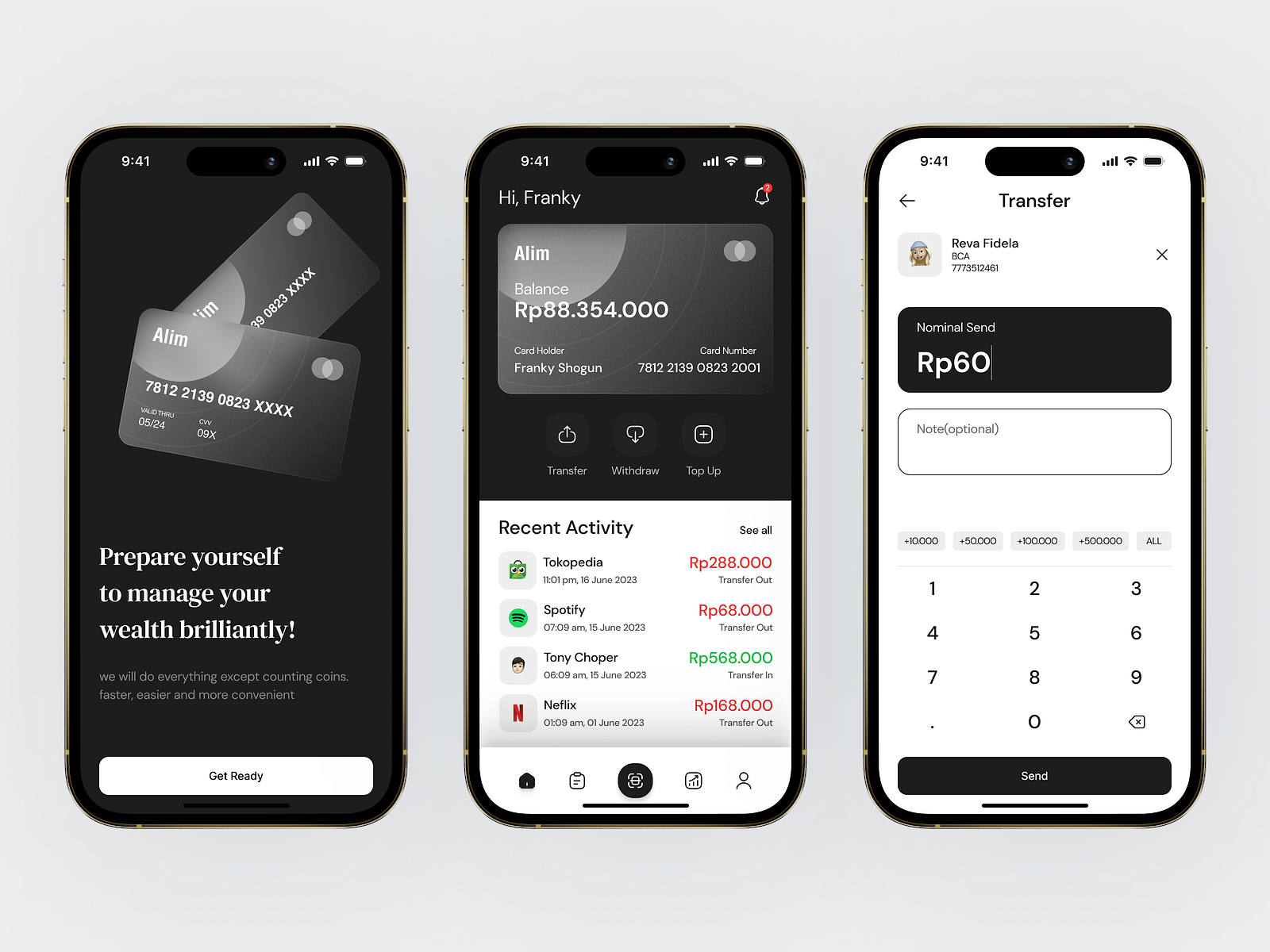 Alim - Digital Wallet by Khoirul Abdul Aziz on Dribbble