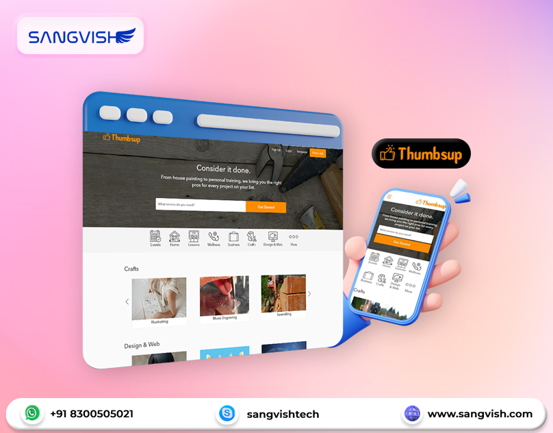 Thumbtack Clone - Power Your Custom Local Services Website by sangvish on Dribbble