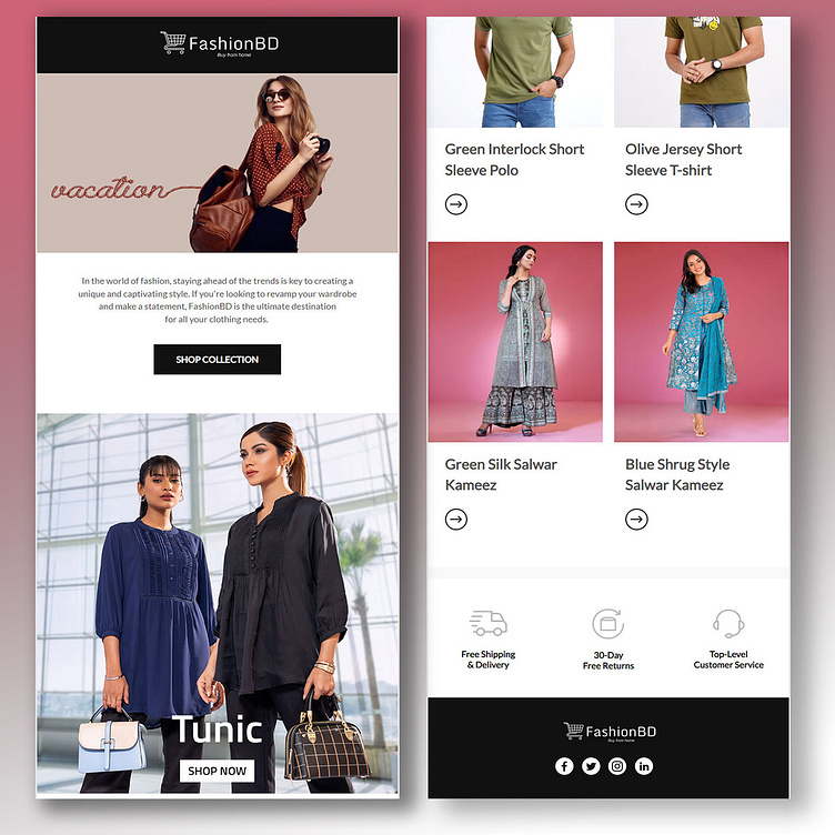 Email Template by Mahfuz Ahamed on Dribbble