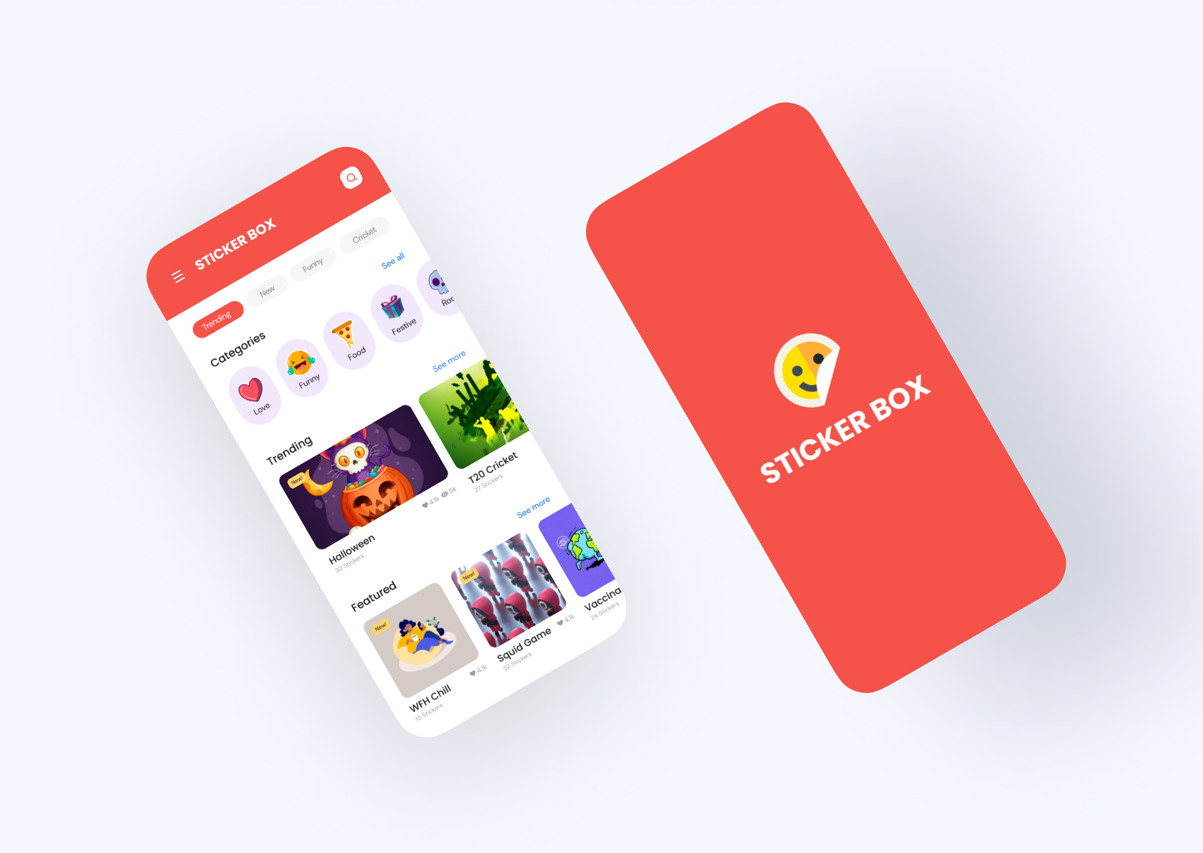 Sticker Box Mobile App by Abeeha IT Services on Dribbble