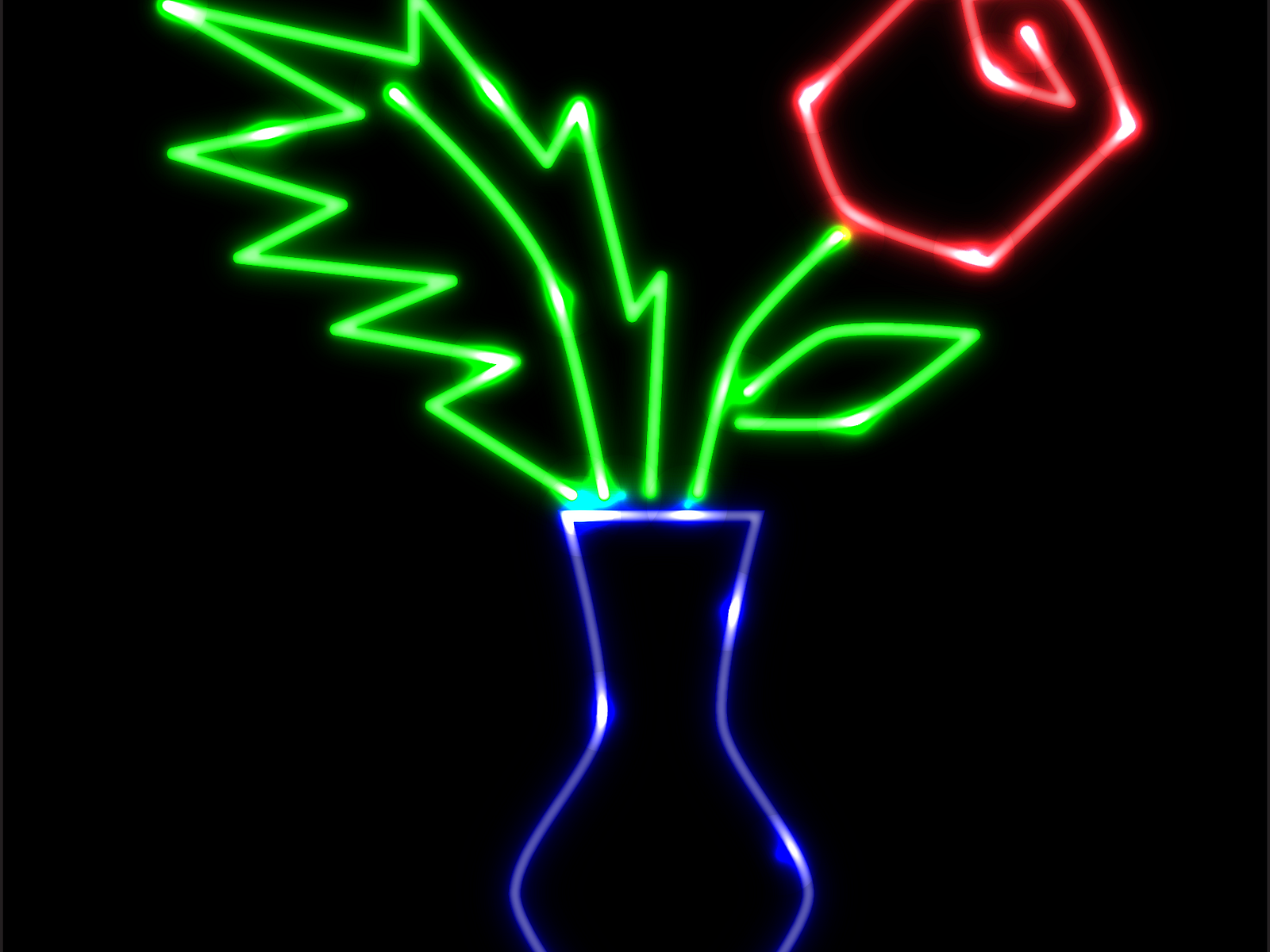 Neon Vase by Adam Borresen on Dribbble