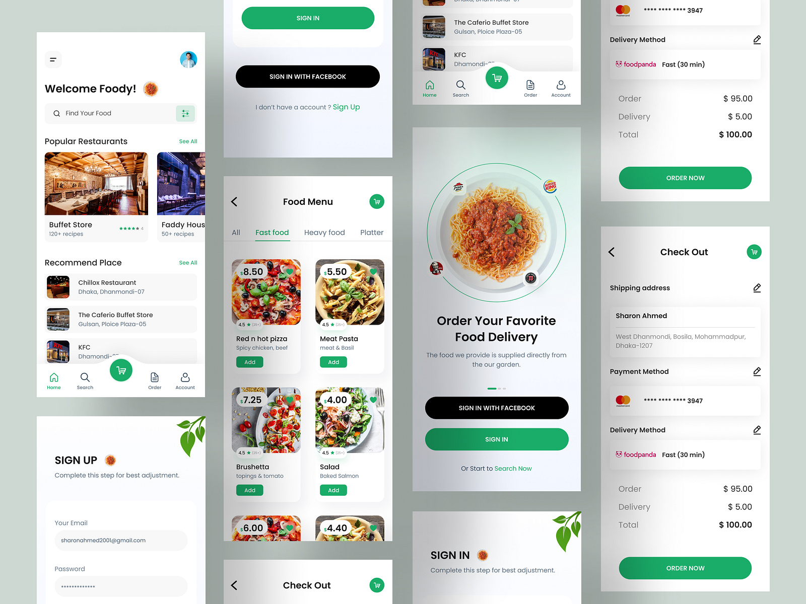 Food Delivery UI App Design by Sharon Ahmed ⭐️ on Dribbble