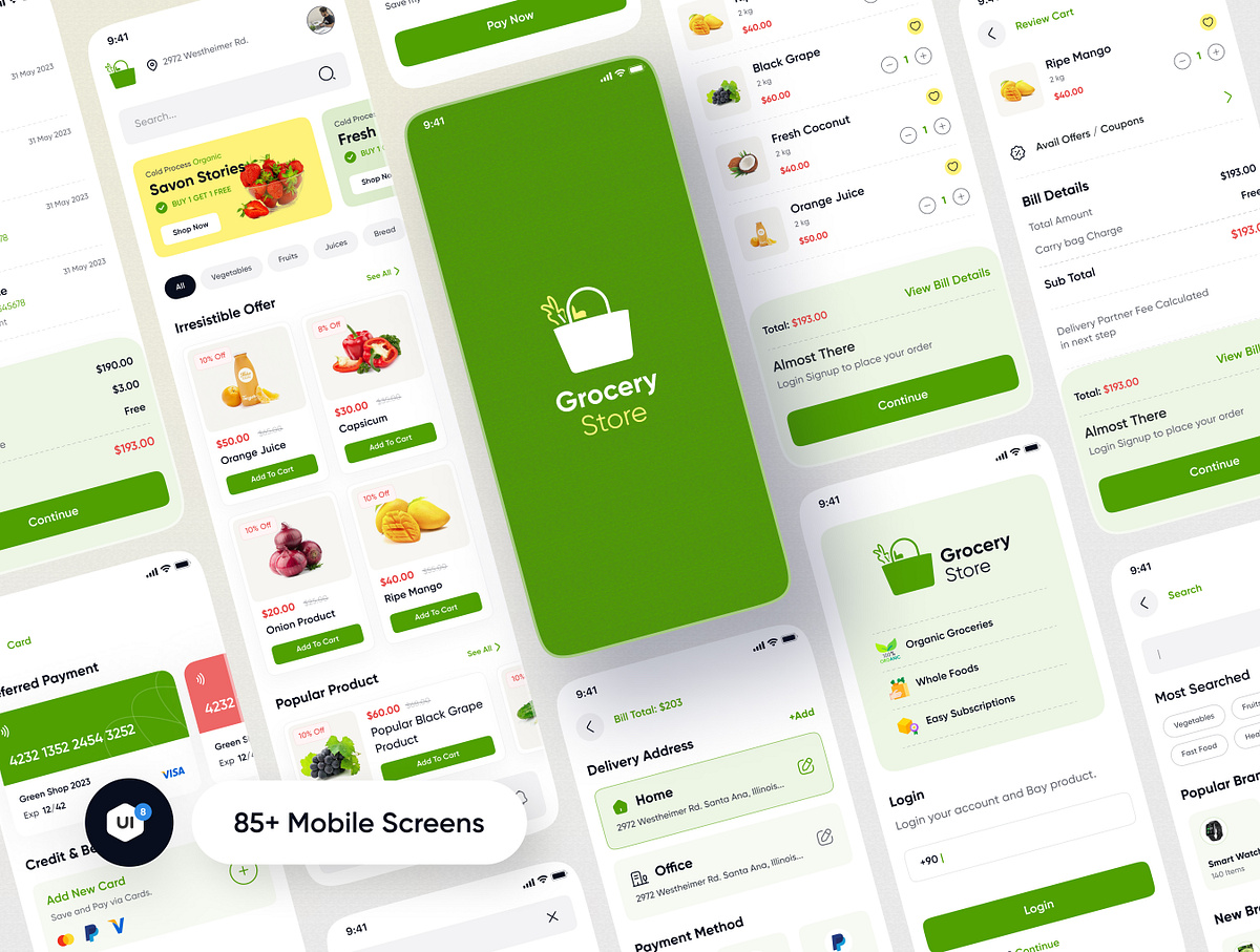 Grocery App UI Kit by Oyasim Ahmed on Dribbble
