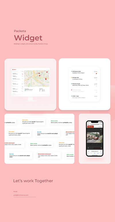 Web Widget By Julie Kirchnerová On Dribbble 