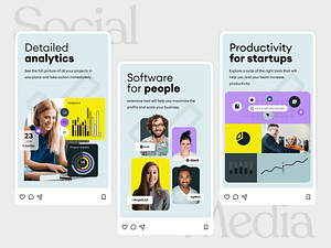 Software SaaS social media ads by Emilian for DesignUp on Dribbble
