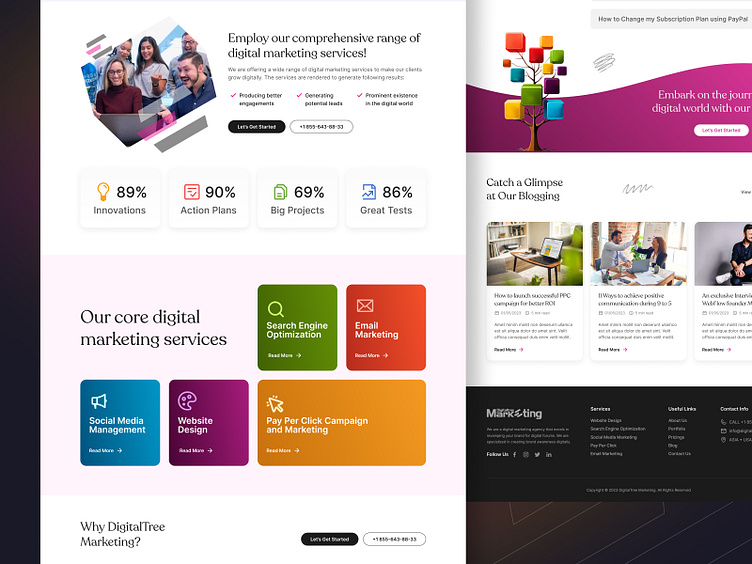 Digital Marketing Website Landing Page by Umair Ulhaque on Dribbble Digital Marketing Website Landing Page by Umair Ulhaque on Dribbble