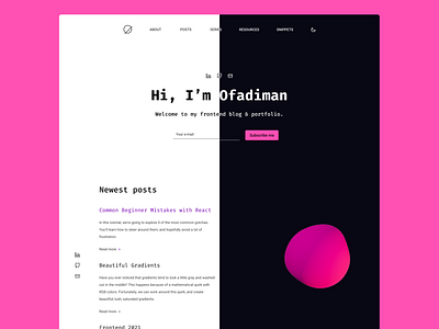 Frontend Blog designs, themes, templates and downloadable graphic ...