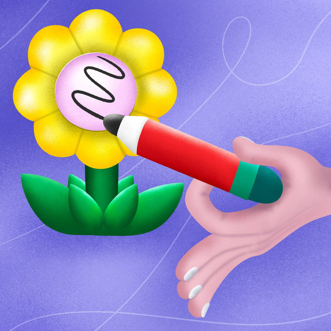 digital illustration by Nini Gelashvili on Dribbble