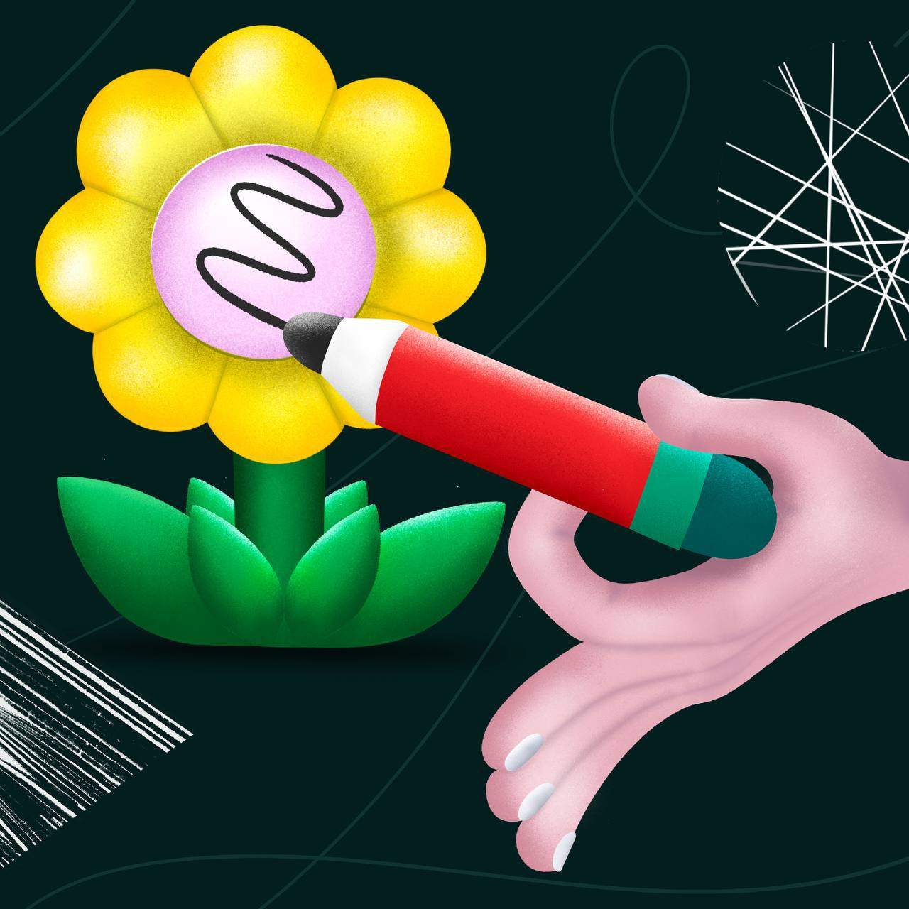 digital illustration by Nini Gelashvili on Dribbble