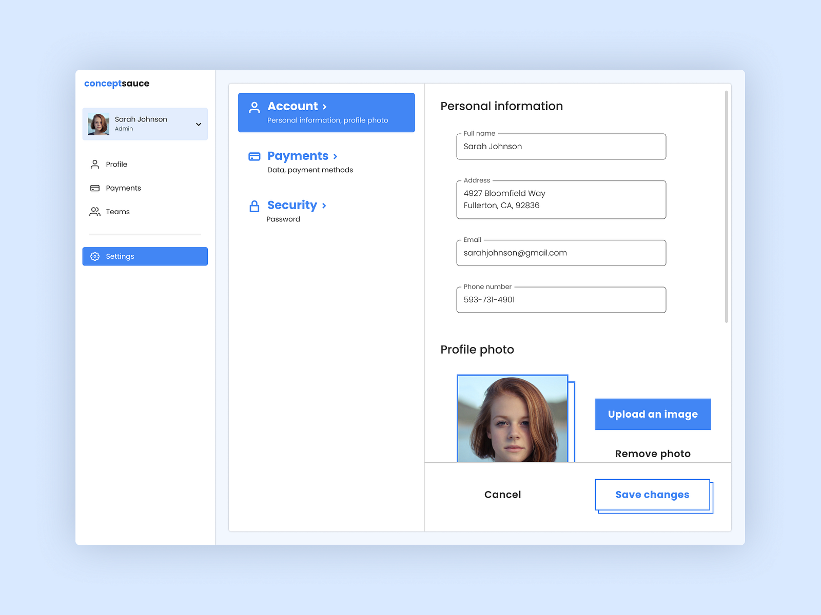 Settings Screen In Admin Ui By Ewa Warchał On Dribbble
