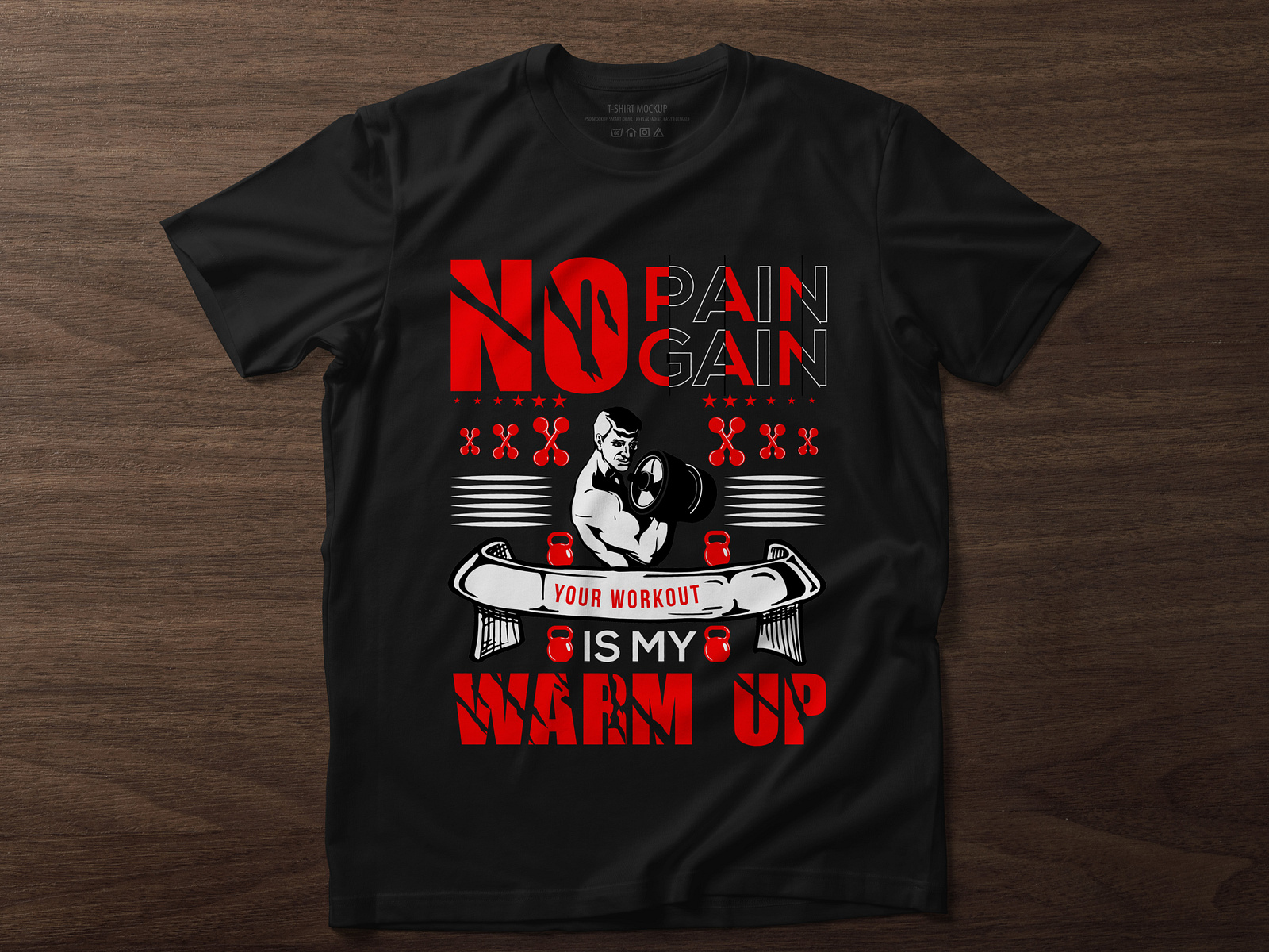 i will make gym t-shirt, fitness, workout t-shirt design by Md Mehedi ...