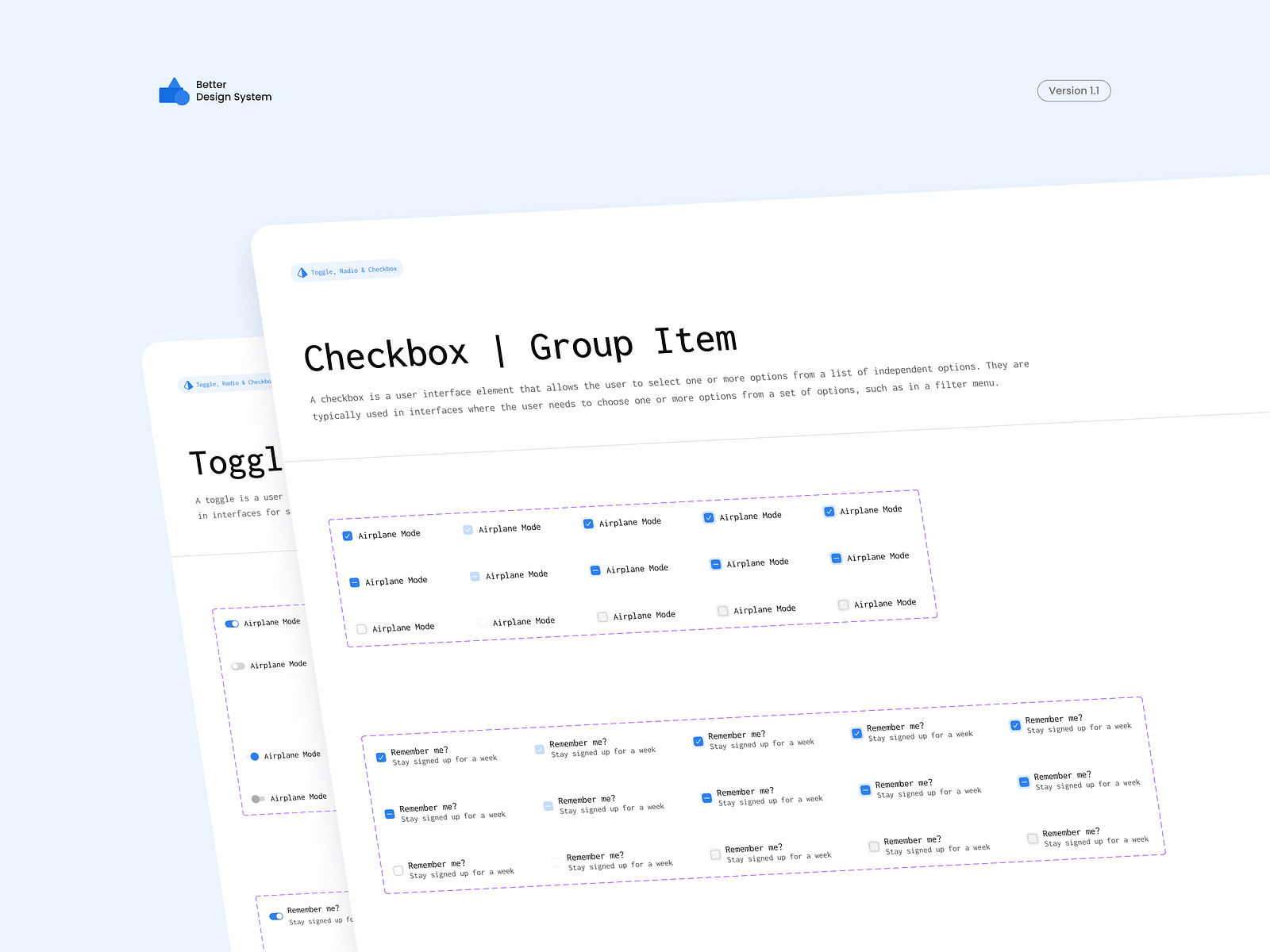 Better Design System Toggle And Checkbox By Sagar Arora On Dribbble