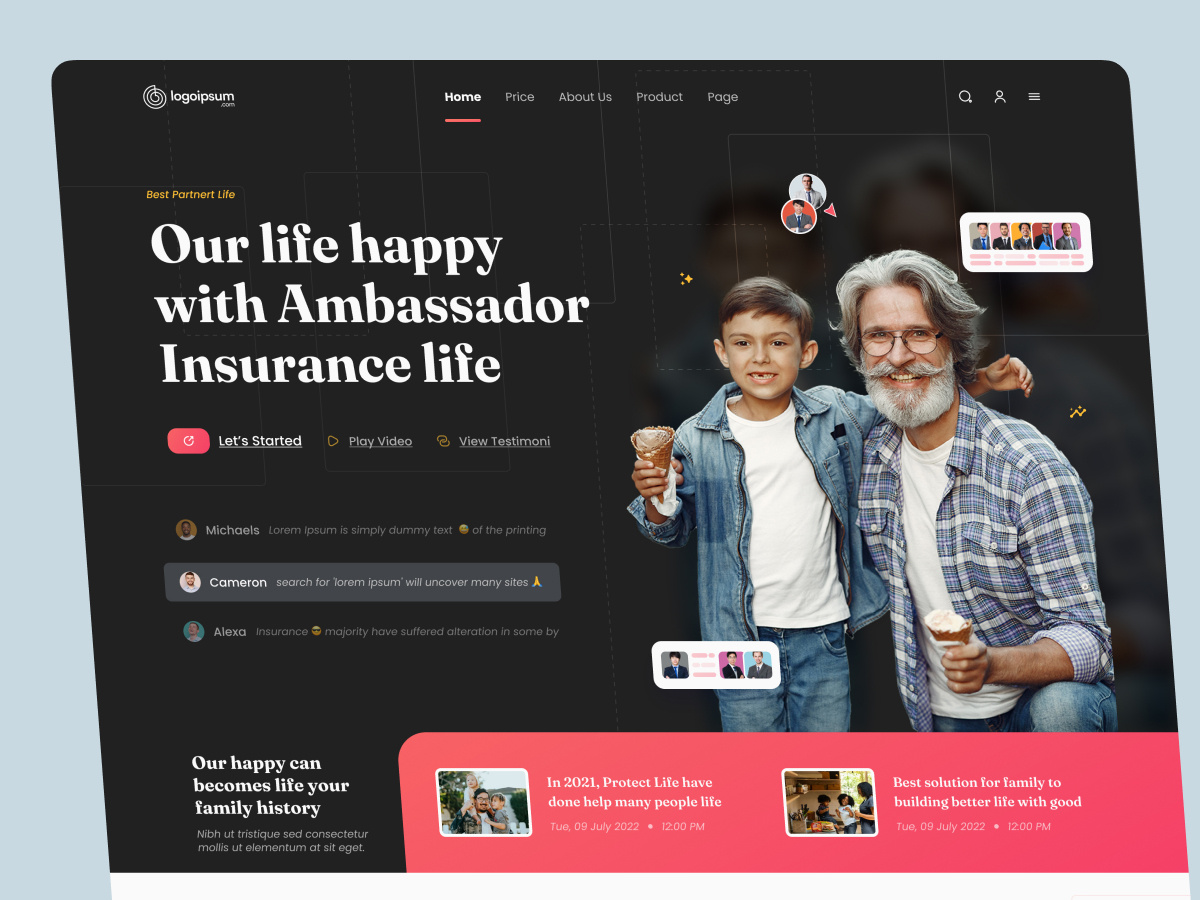 Redesign - Modern Website Design for Insurance Services by Aditya ...