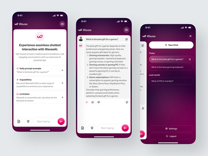 Browse thousands of Chat UI images for design inspiration | Dribbble