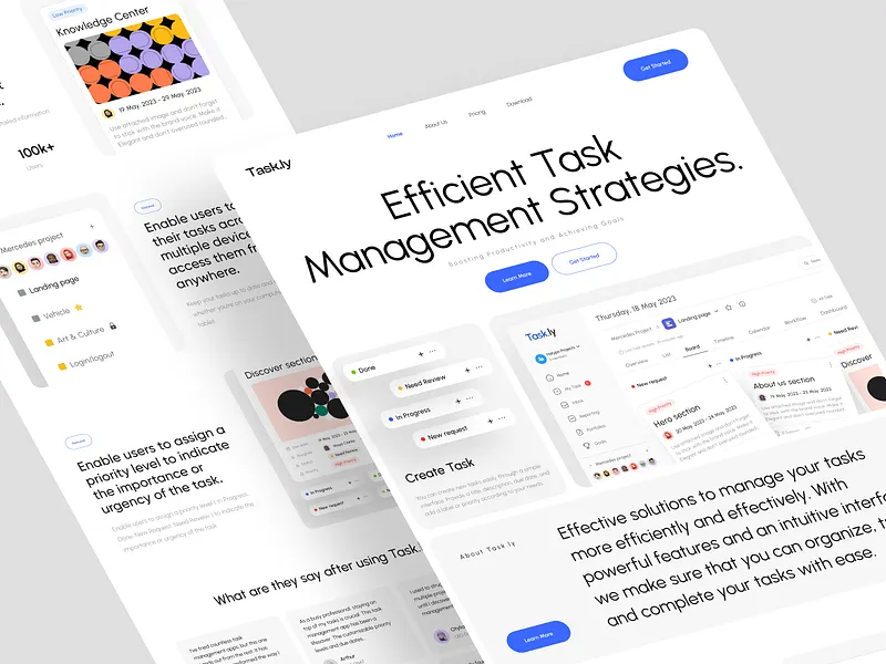 Task Management Website designs, themes, templates and downloadable ...