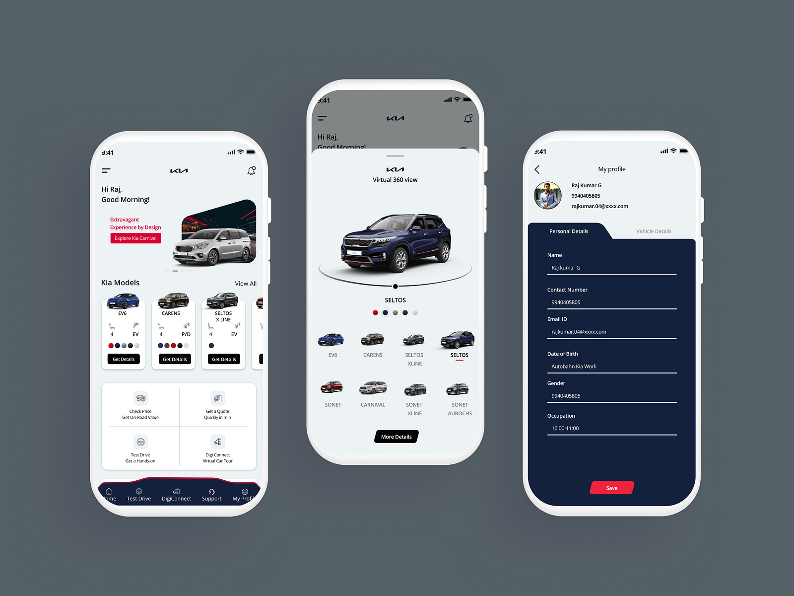 My KIA App by Raj on Dribbble