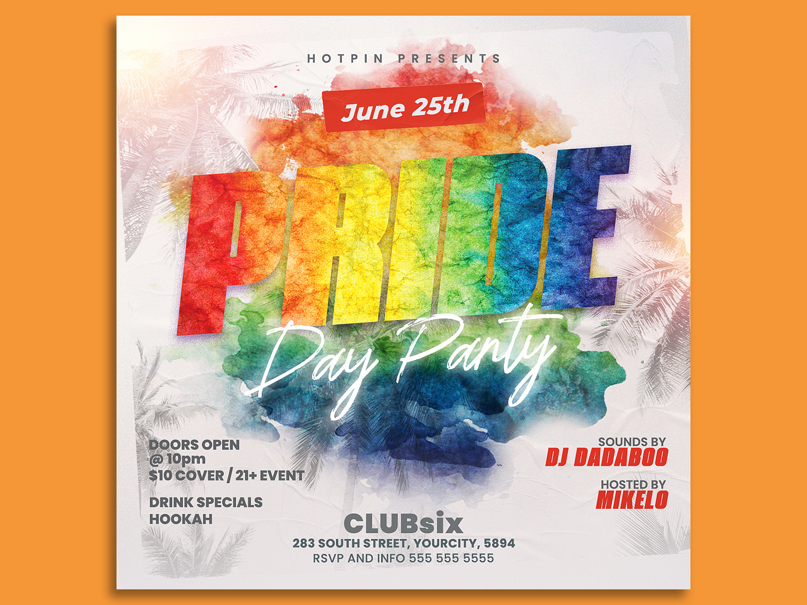 Pride Flyer Template by Hotpin on Dribbble