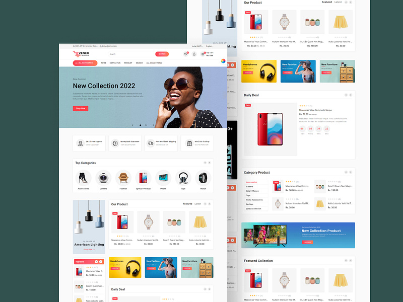 Ecommerce Website Mockups designs, themes, templates and downloadable ...