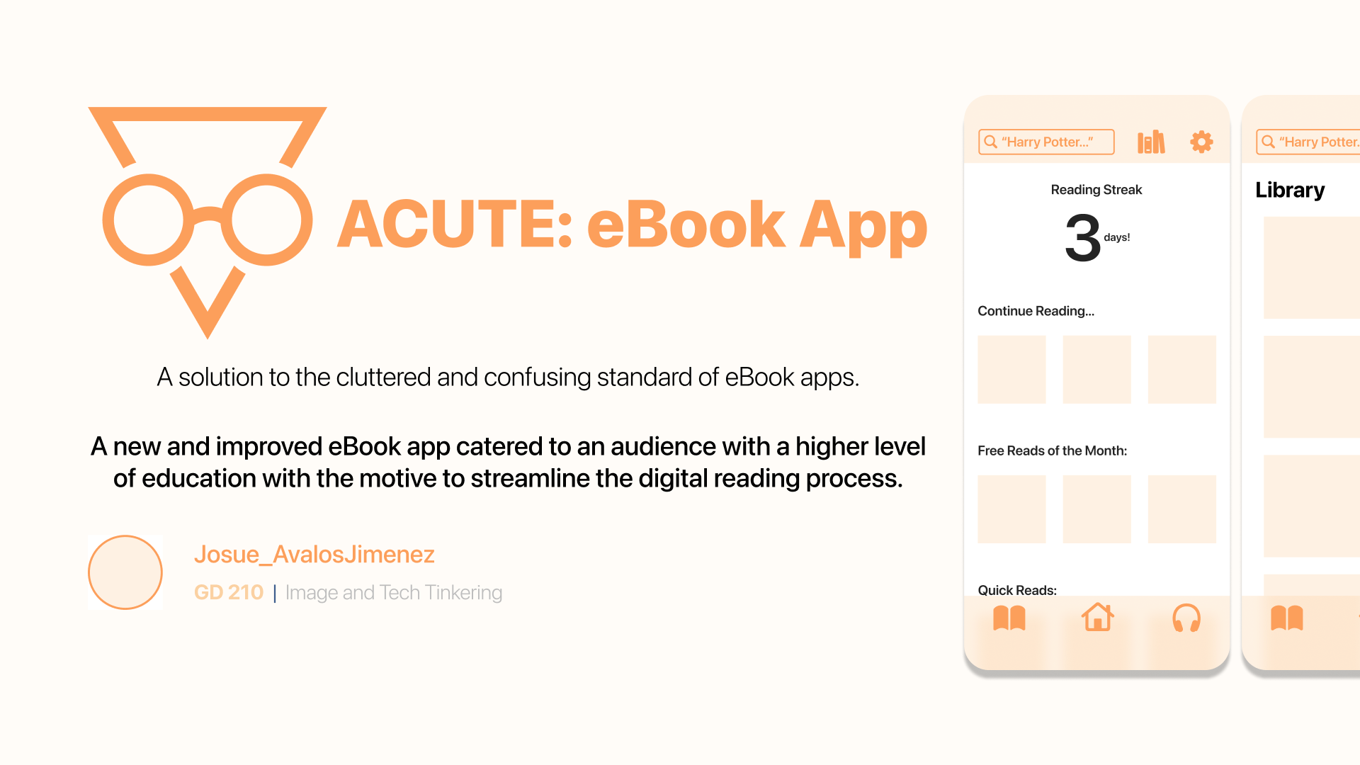 UI/UX Case Study — ACUTE: eBook App by Josue Avalos on Dribbble