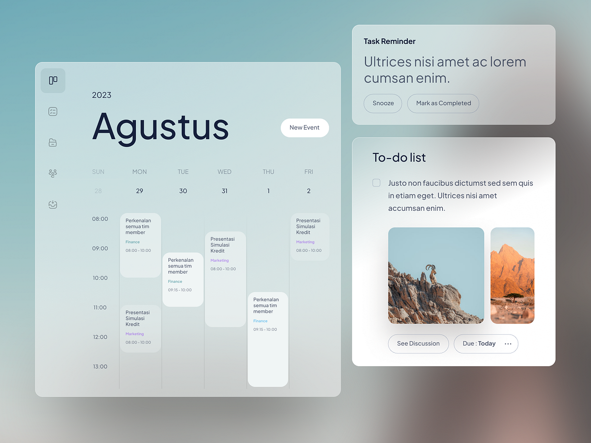 Browse thousands of Calendar UI images for design inspiration | Dribbble