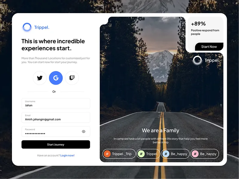 Sign Up Page designs, themes, templates and downloadable graphic ...