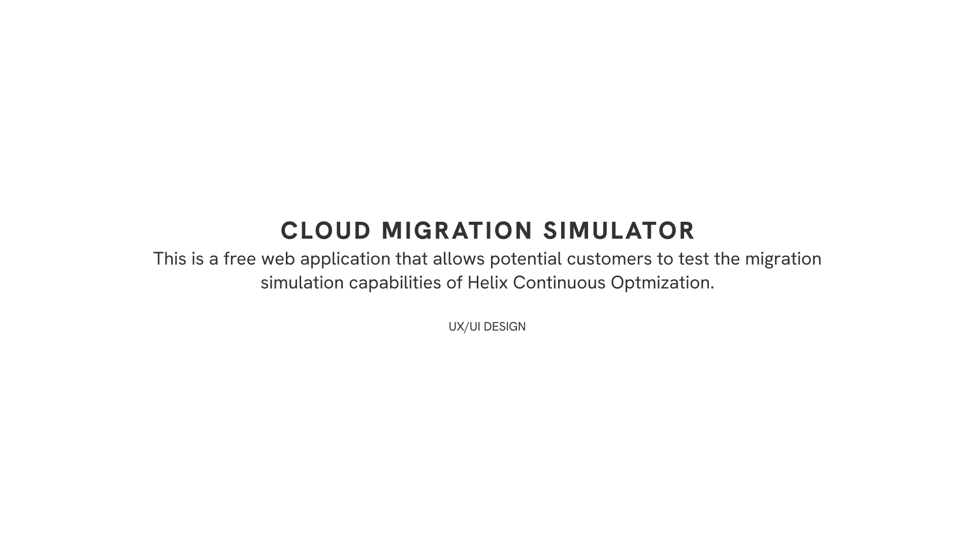 Cloud Migration Simulator by Giuseppe Paletta on Dribbble