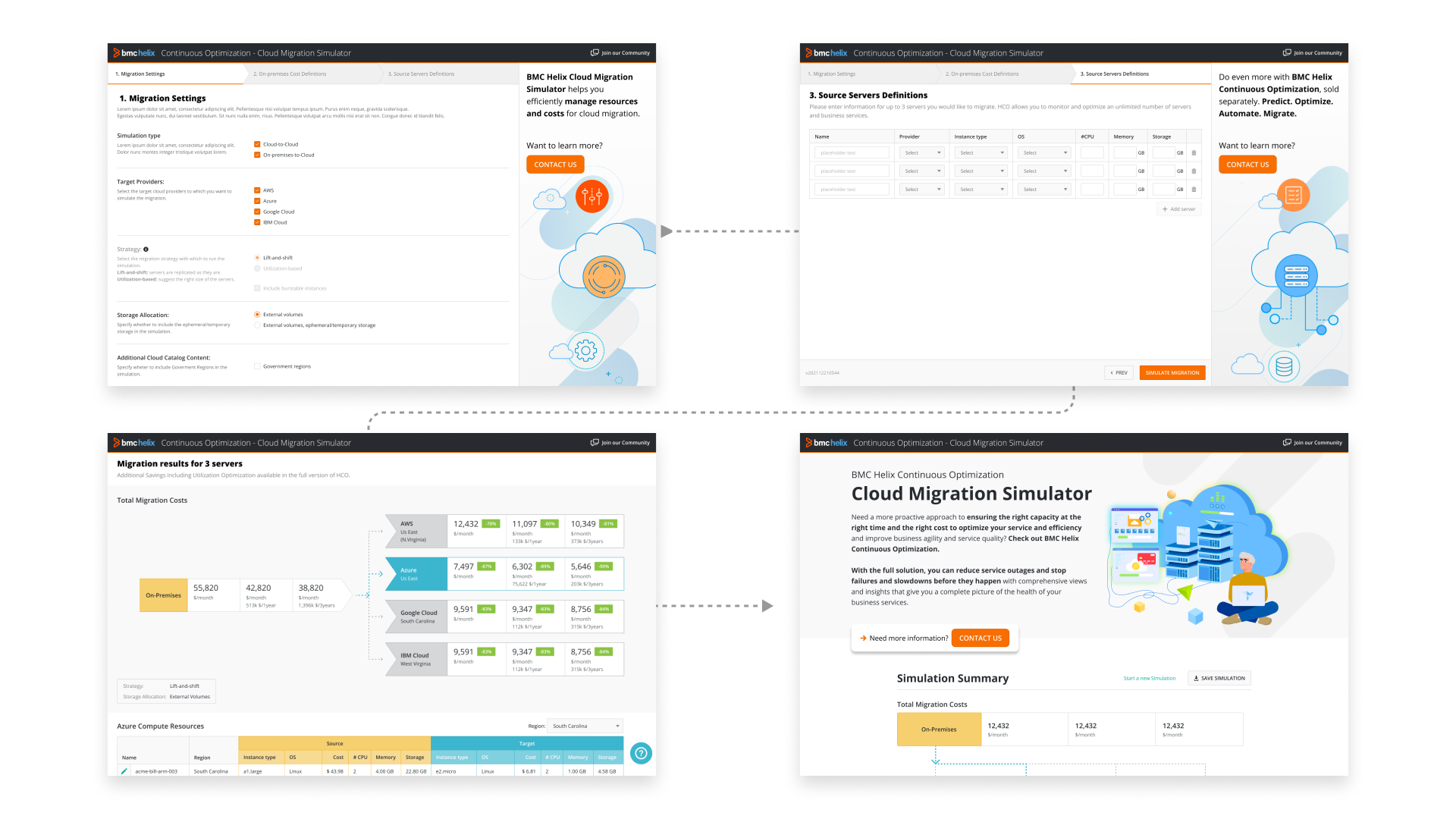 Cloud Migration Simulator by Giuseppe Paletta on Dribbble