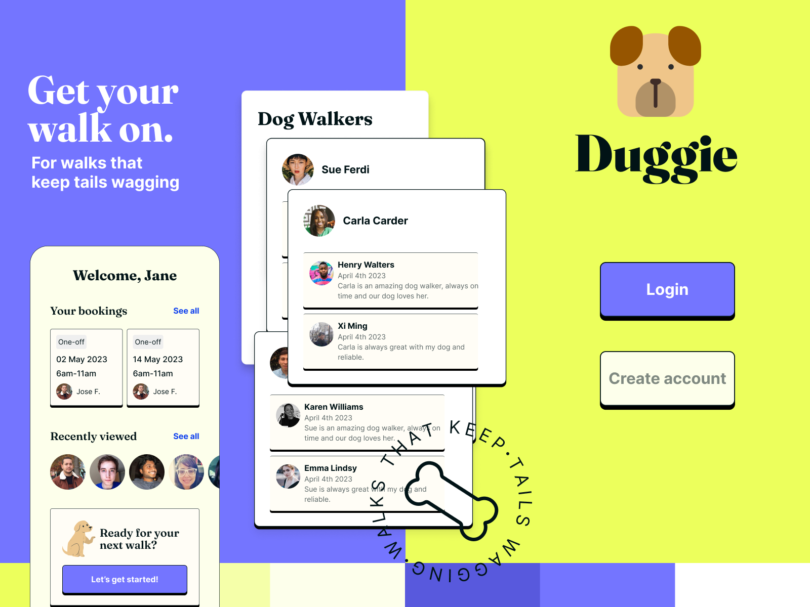 Duggie Dog Walking Mobile App by Montoya on Dribbble