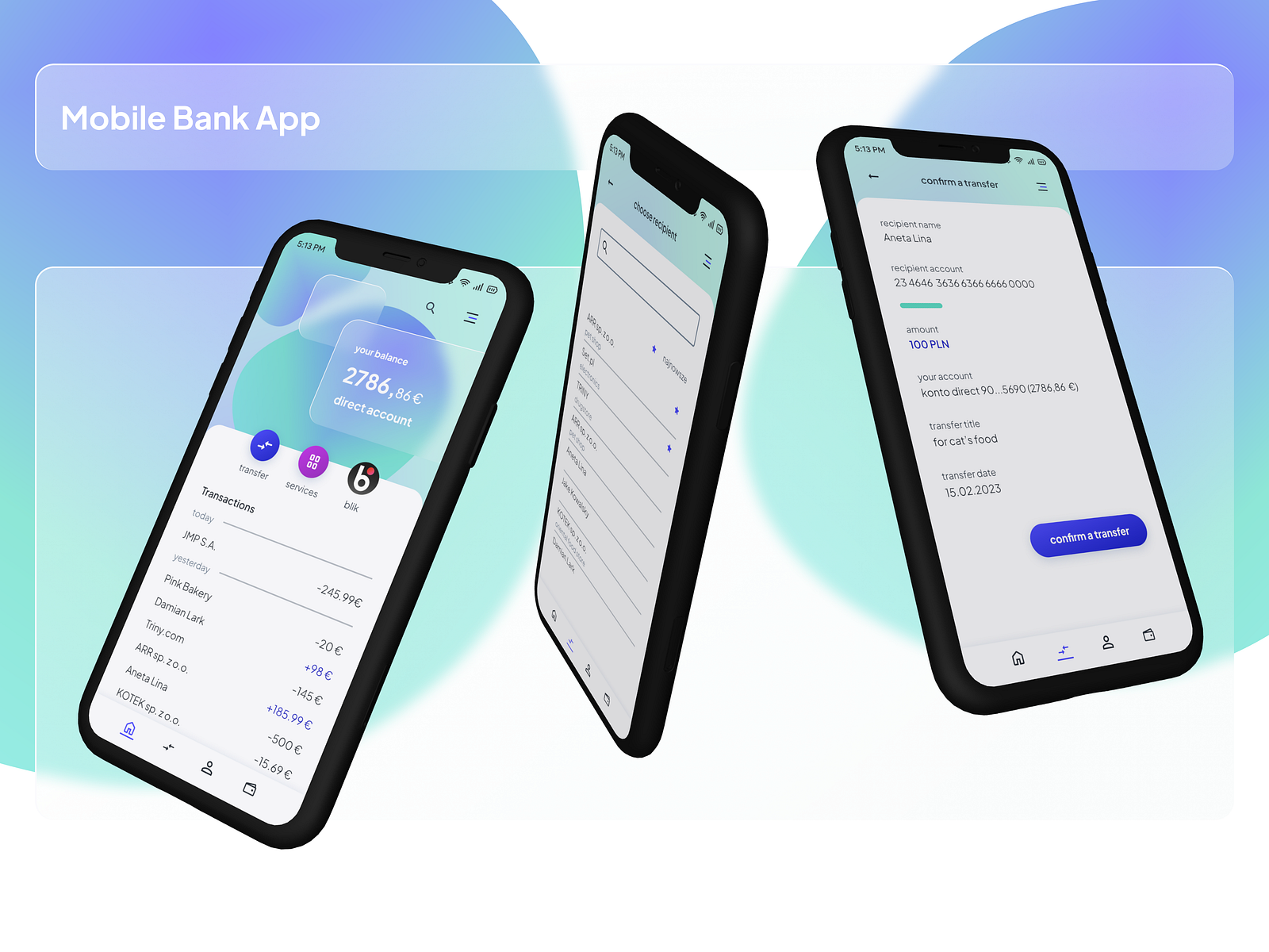 Mobile Bank App by Kaja Szokalska-Masłyk on Dribbble