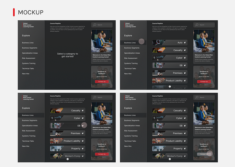 Learning Center Dashboard by James Feeman on Dribbble