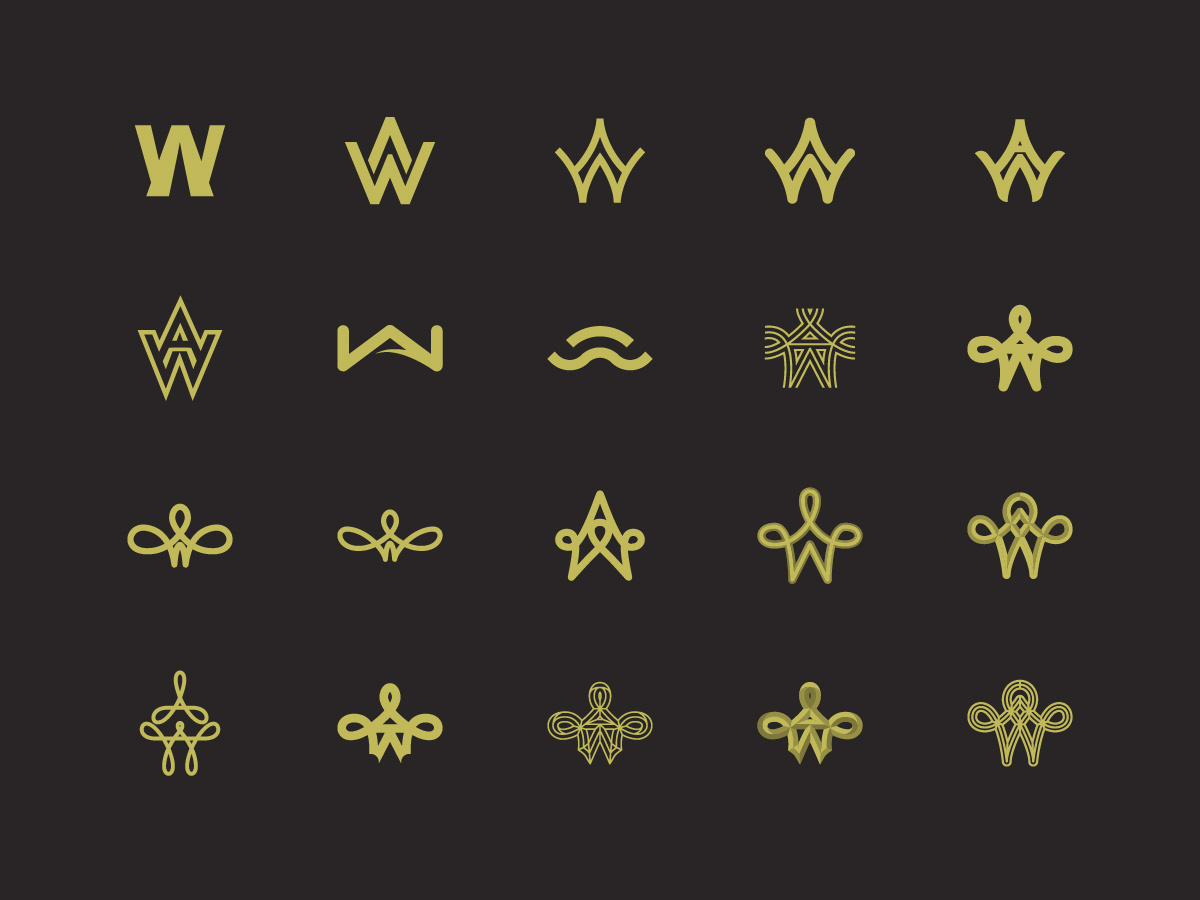 AW Monograms by Kevin Hodgman on Dribbble