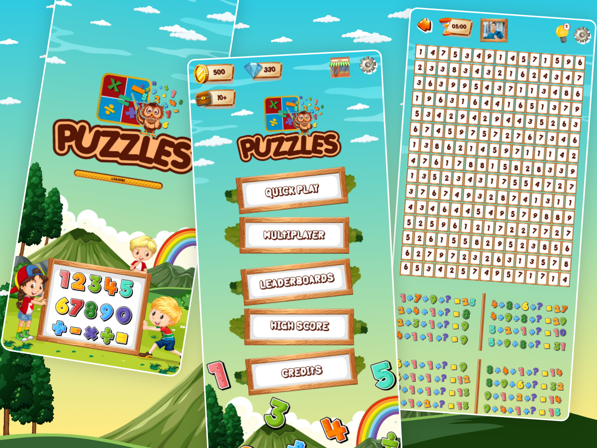Math Puzzle Game Concept Design by Muhammad Azeem Siddiqui on Dribbble