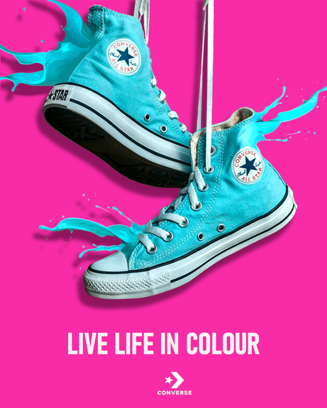 Converse Ad - Life in colour by Naomi on Dribbble