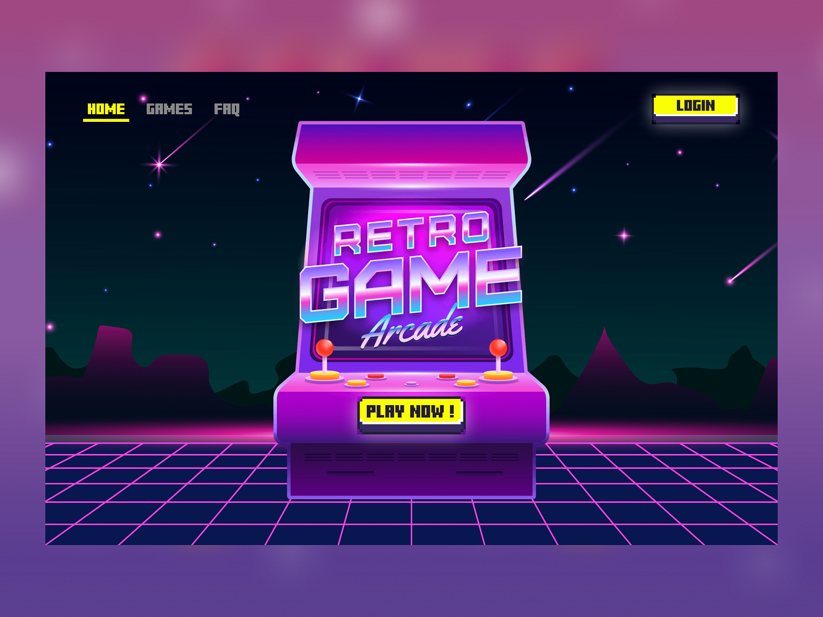 Retro Game Website by Mustofa Wisnu Dhamara on Dribbble
