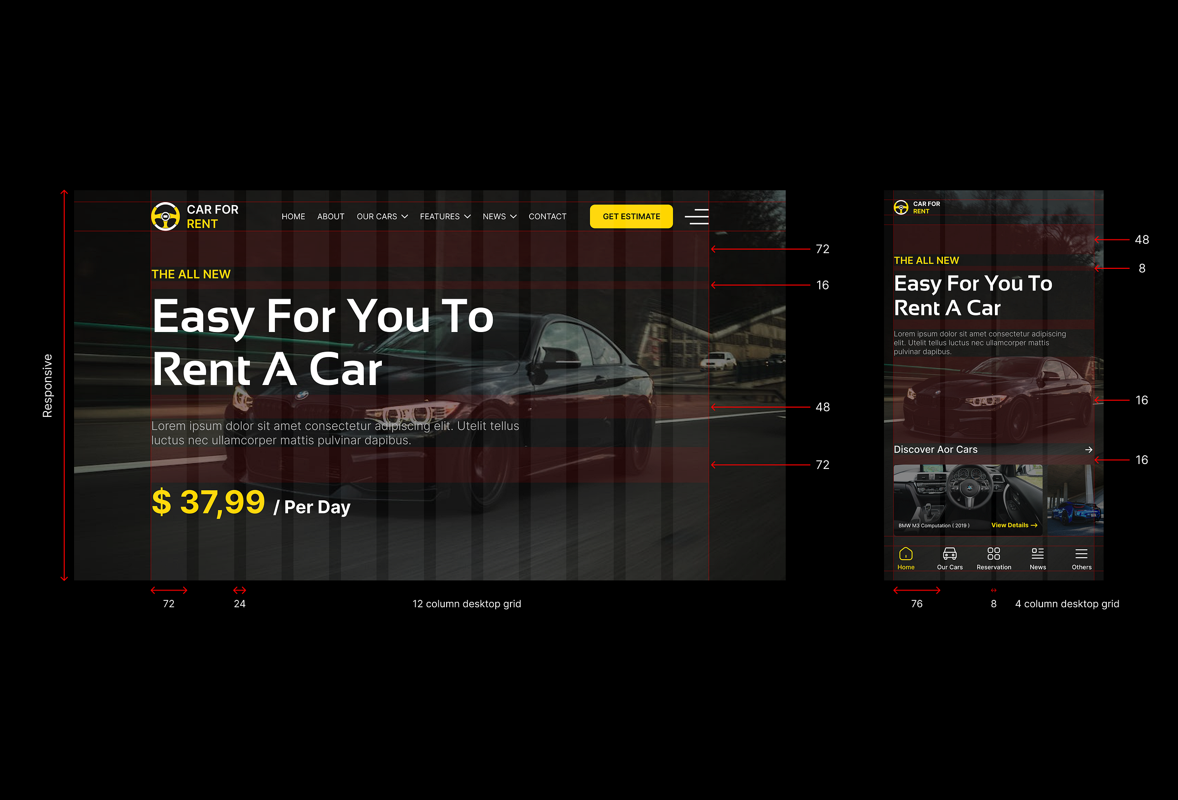 Responsive Layout Grid by Vivek Mistry on Dribbble