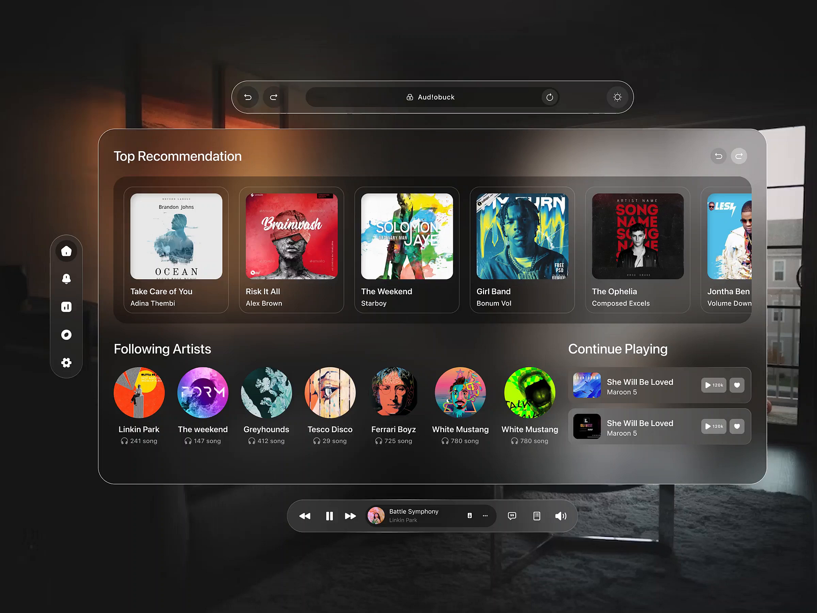 Apple Vision Pro: Music Player UI Interaction by Seative Digital on ...