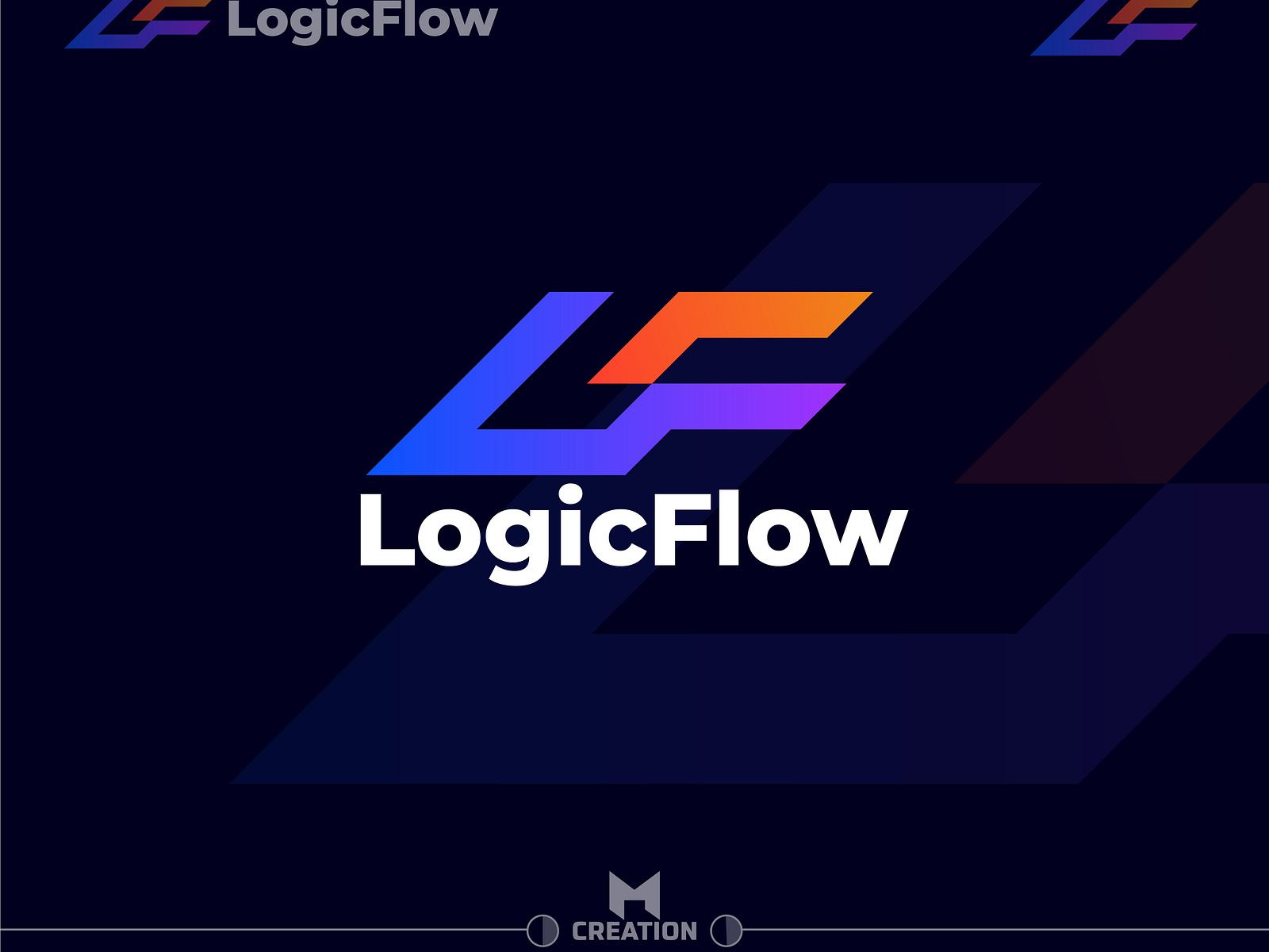 LogicFlow Logo Design by Mehedi Hasan on Dribbble LogicFlow Logo Design by Mehedi Hasan on Dribbble
