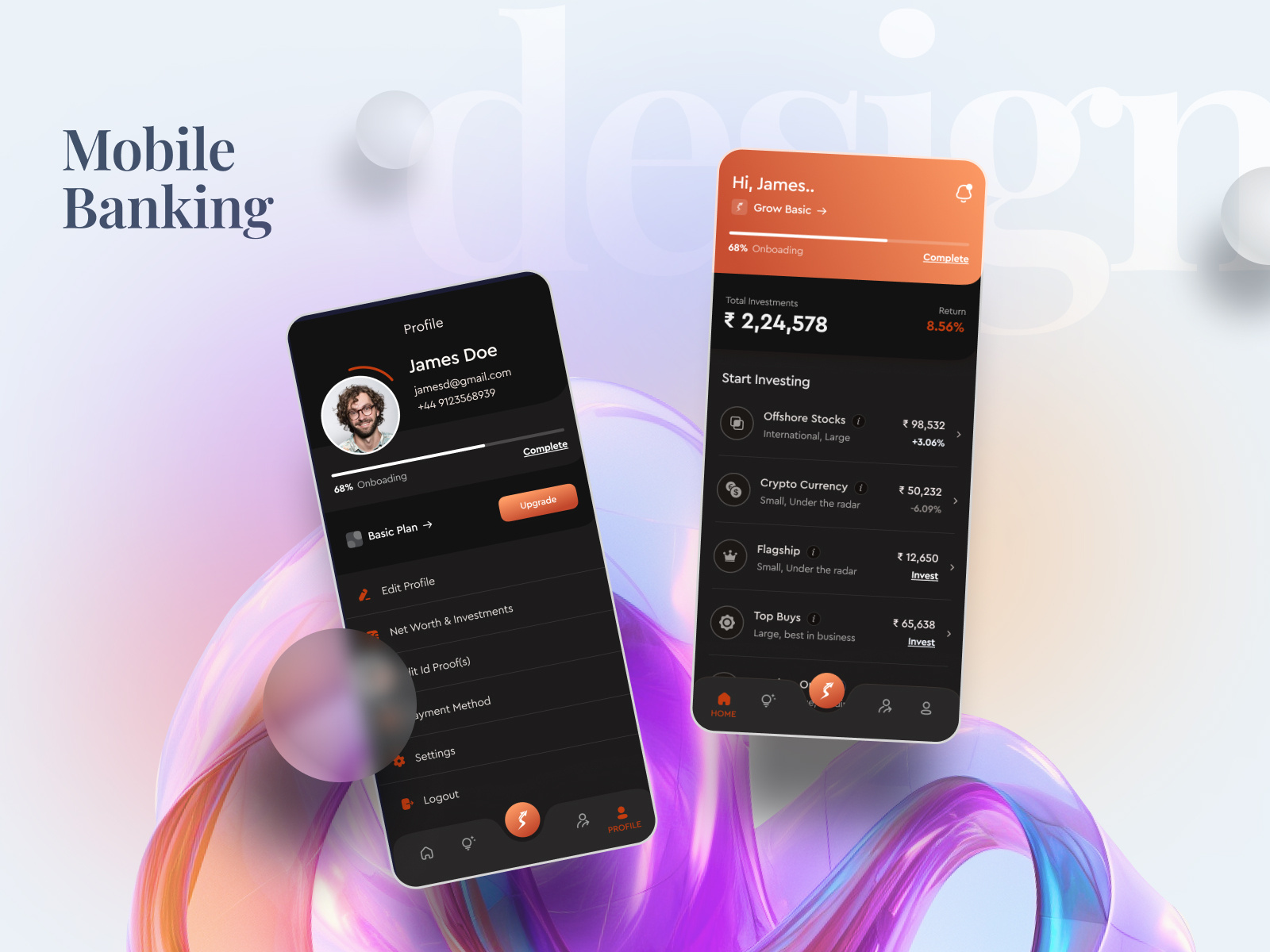 Grow | Mobile Banking App by Design Studio UI UX on Dribbble