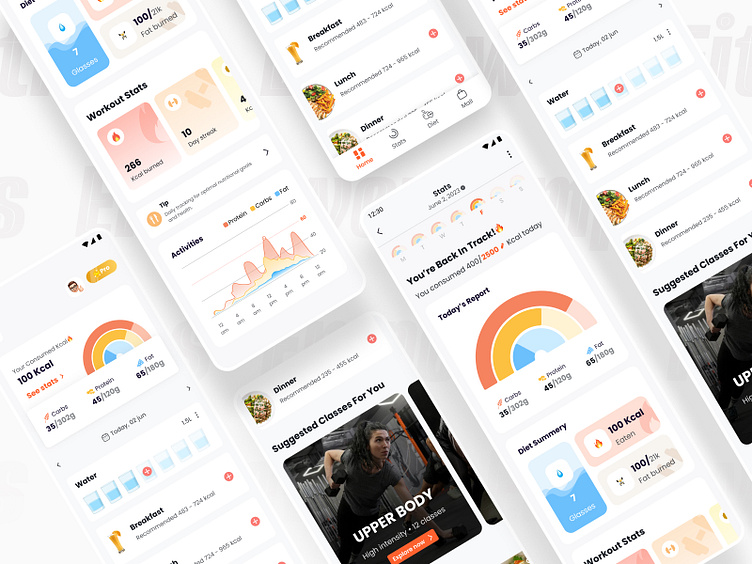 Calorie Crusher Diet Calories And Workout Tracker Mobile App By Mohan