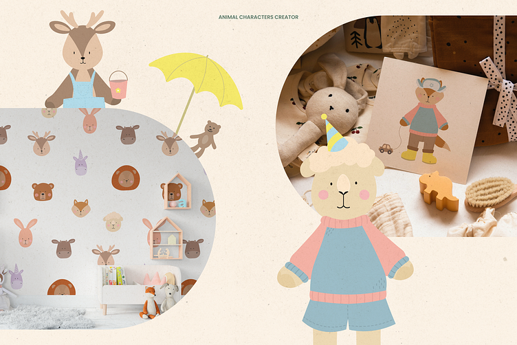 Animal Characters Creator Kit by Promo Graphics on Dribbble