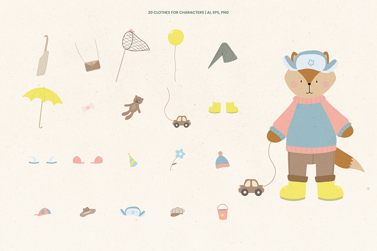 Animal Characters Creator Kit by Promo Graphics on Dribbble