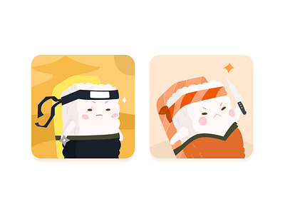 Sushi Character Design by Nadya Anastasia on Dribbble